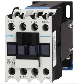 Contactor CHINT NC1,18A, 3P+1NA; 7,5KW (AC3-380V) 220VAC - Luz Nova Chile